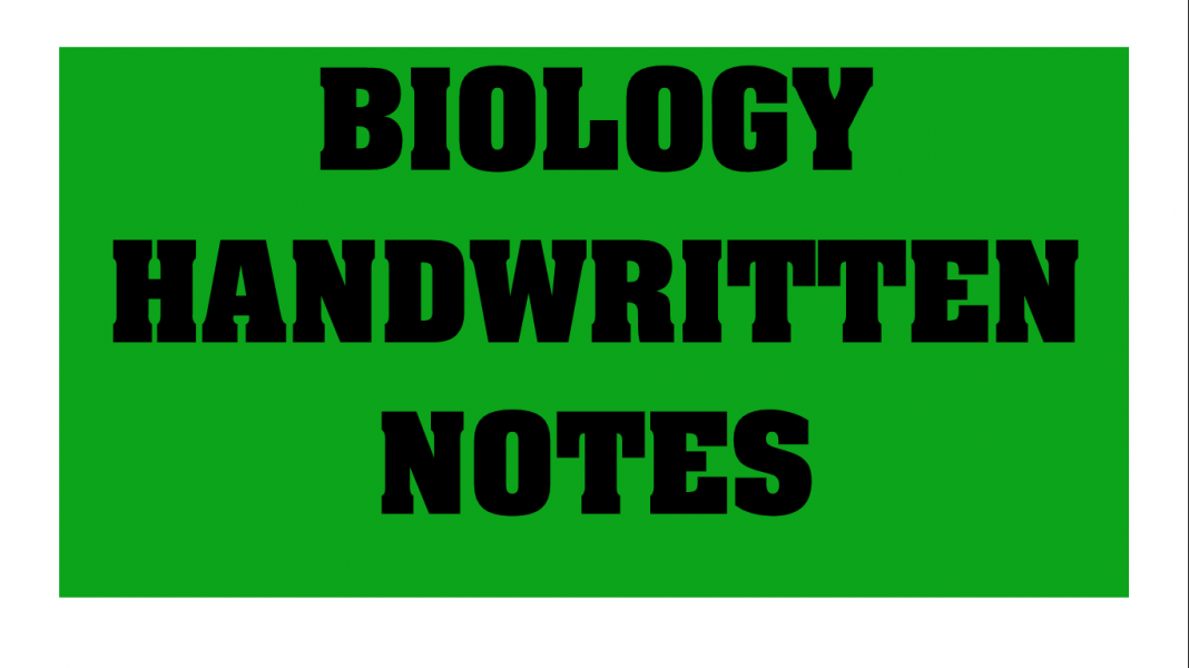 Biology Handwritten notes – Study Master